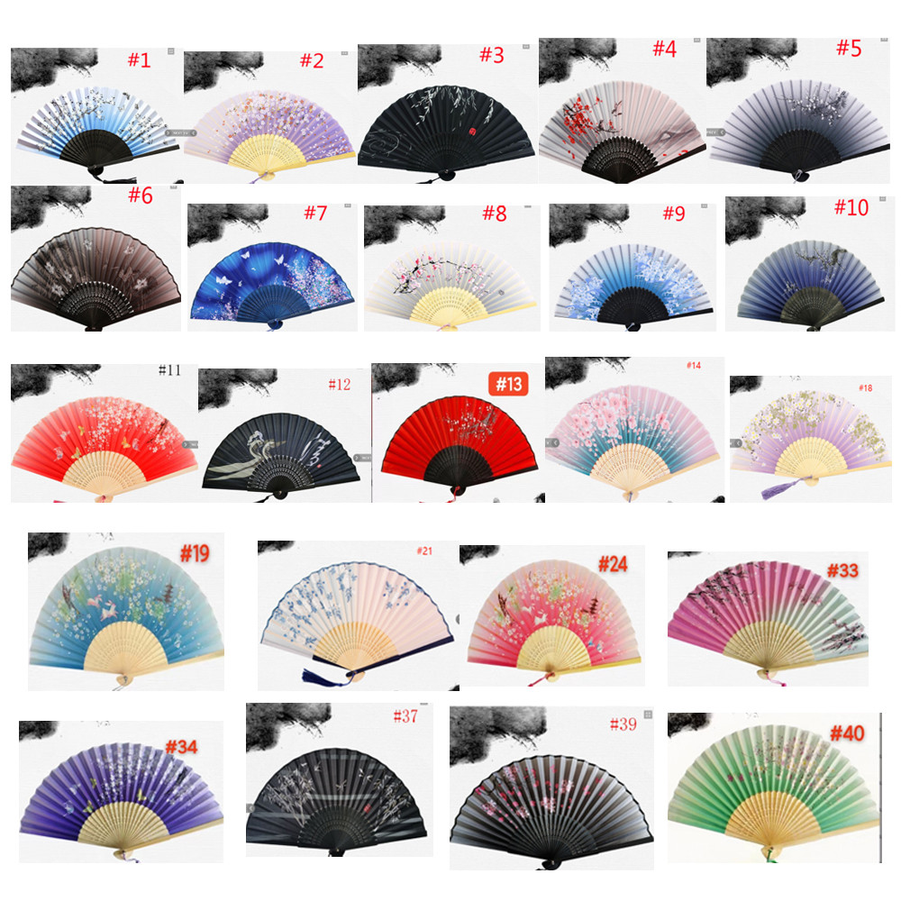 Portable Hanfu Fan Folding Fan Bamboo Ancient Fan Hanfu Chinese Style ...