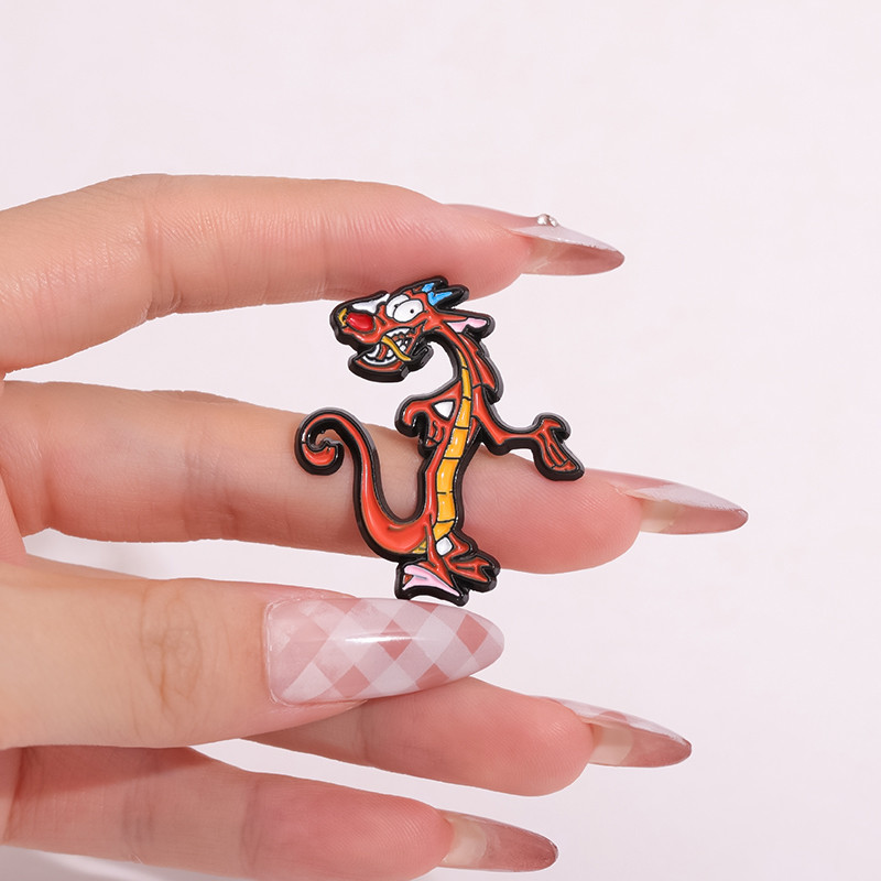 Creative Wish Dragon Shiny Pin Brooch Cartoon Movie Badges Broochce ...