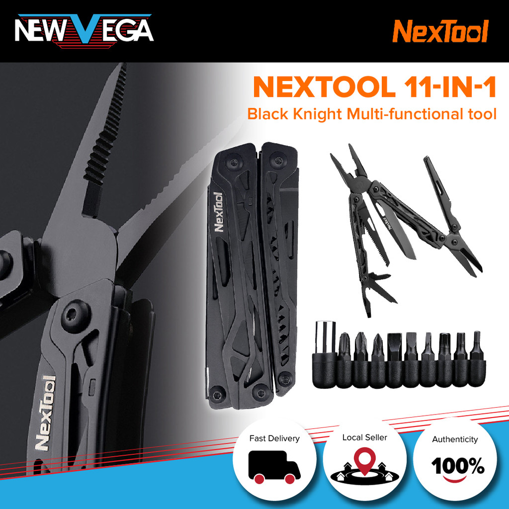 Nextool 11 IN 1 Black Knight EDC Multifunctional tools Portable Folding Pliers Camping Hiking ...