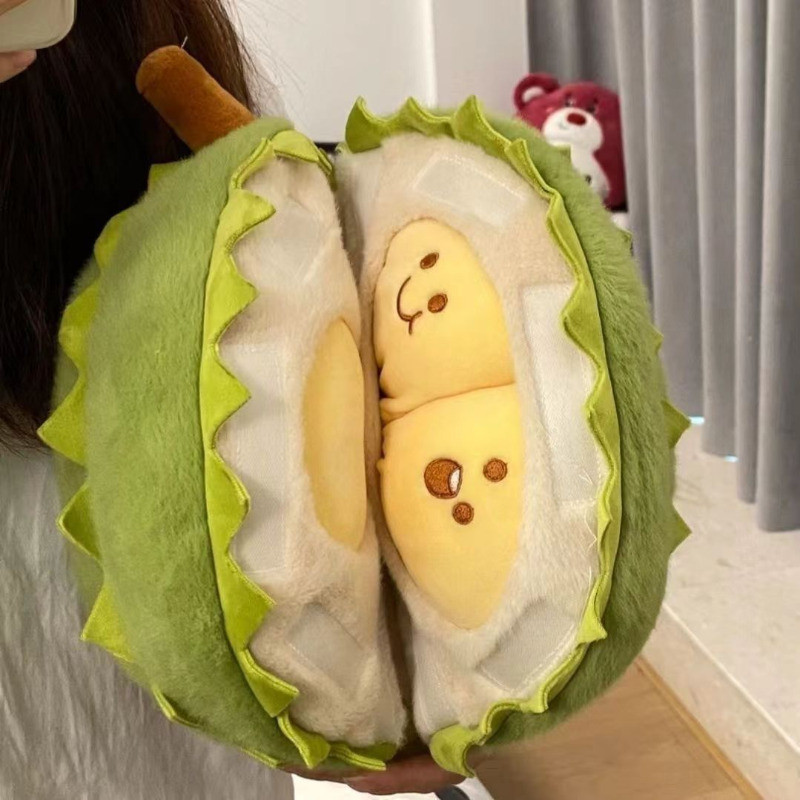 Originality Plush Durian Doll Fruits Golden Pillow Durian Tearable ...
