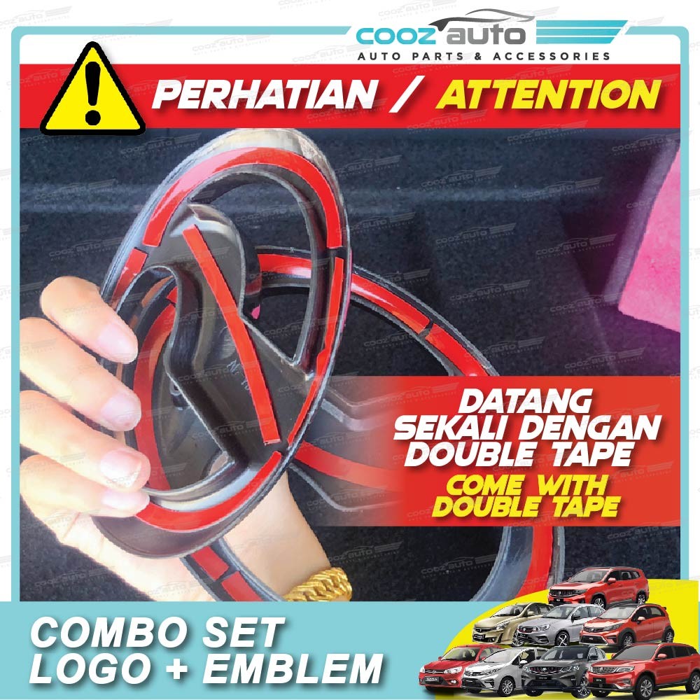 Proton Saga Persona MC1 MC2 2022 - 2025 Combo Front Rear Car Logo ...