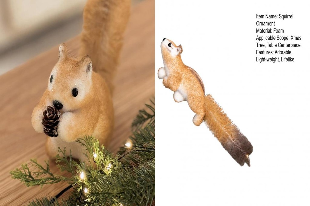 GRE Playful Squirrel Ornament Adorable Foam Squirrel Figurine for ...