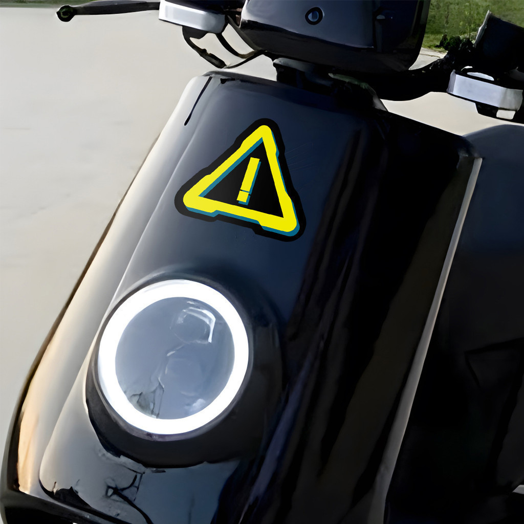 Cyberpunk Caution Danger Warning Sign Vinyl Label Sticker Car Motor ...