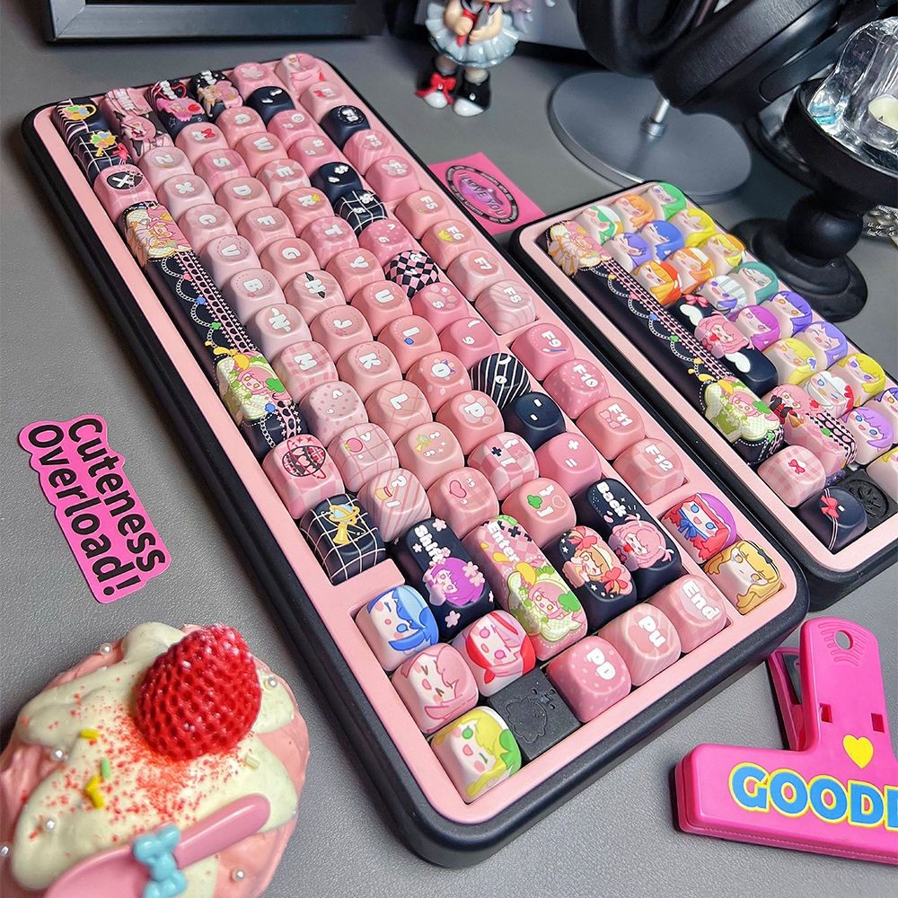 Cartoon Theme Keycap Personality Full Set Guardian Sweetheart Keycap ...