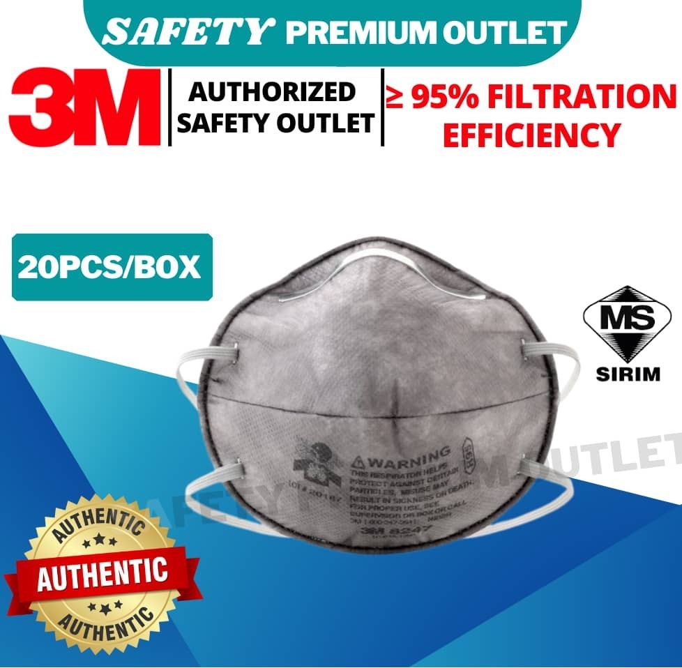 [ORIGINAL] 3M 8247 R95 Particulate Respirator(1 Box) 3M R95 3M Gas Mask Paint Mask N95 3M N95 ...