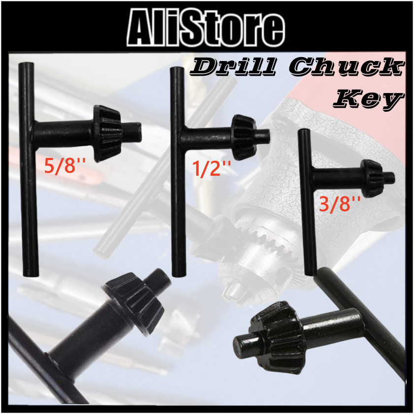 ALi Drill Chuck Key Pembuka Kunci Mesin Gerudi 3/8" 10mm 1/2" 13mm 5/8 ...