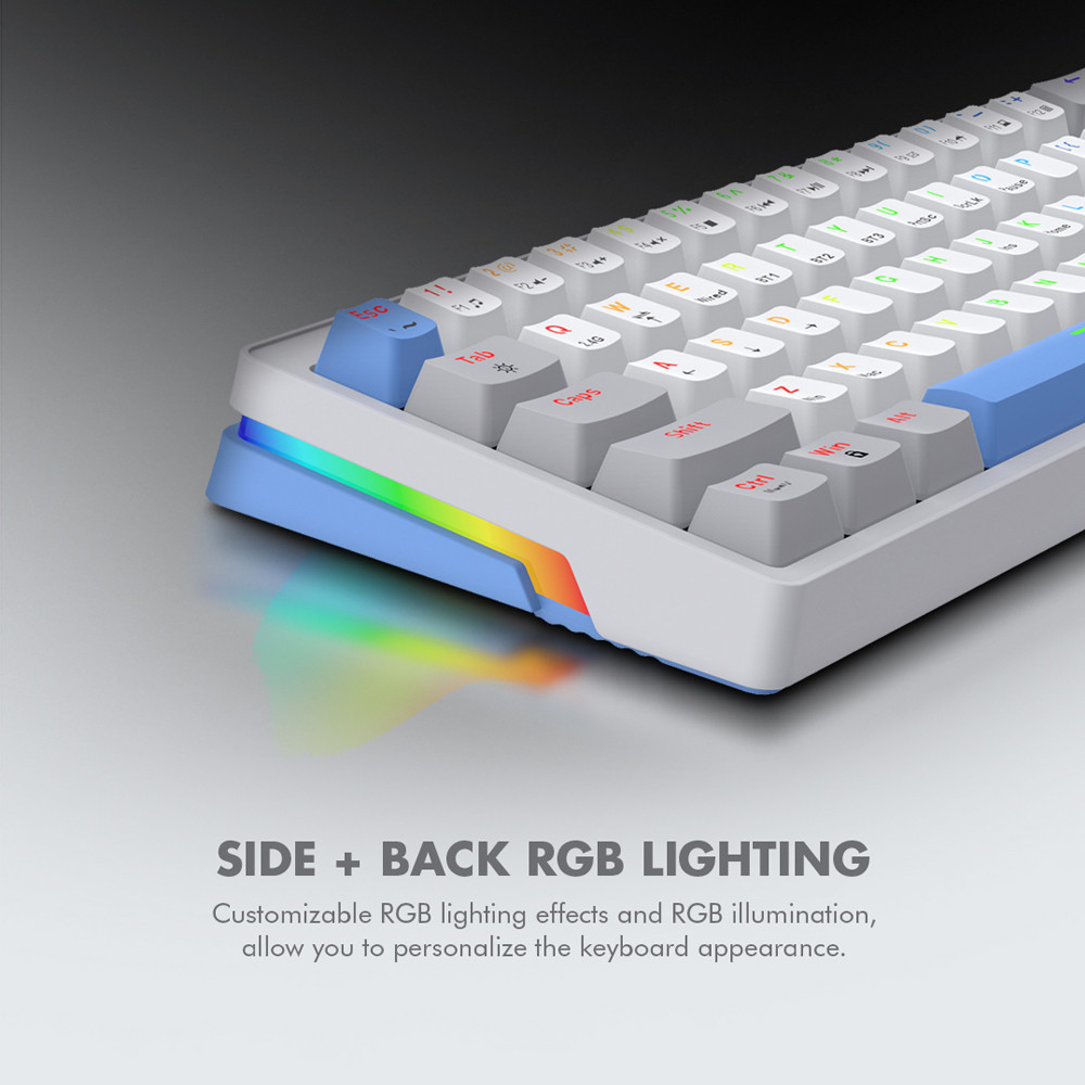 Armaggeddon Triple Mode Bluetooth RGB 63 Keys Mechanical Gaming ...