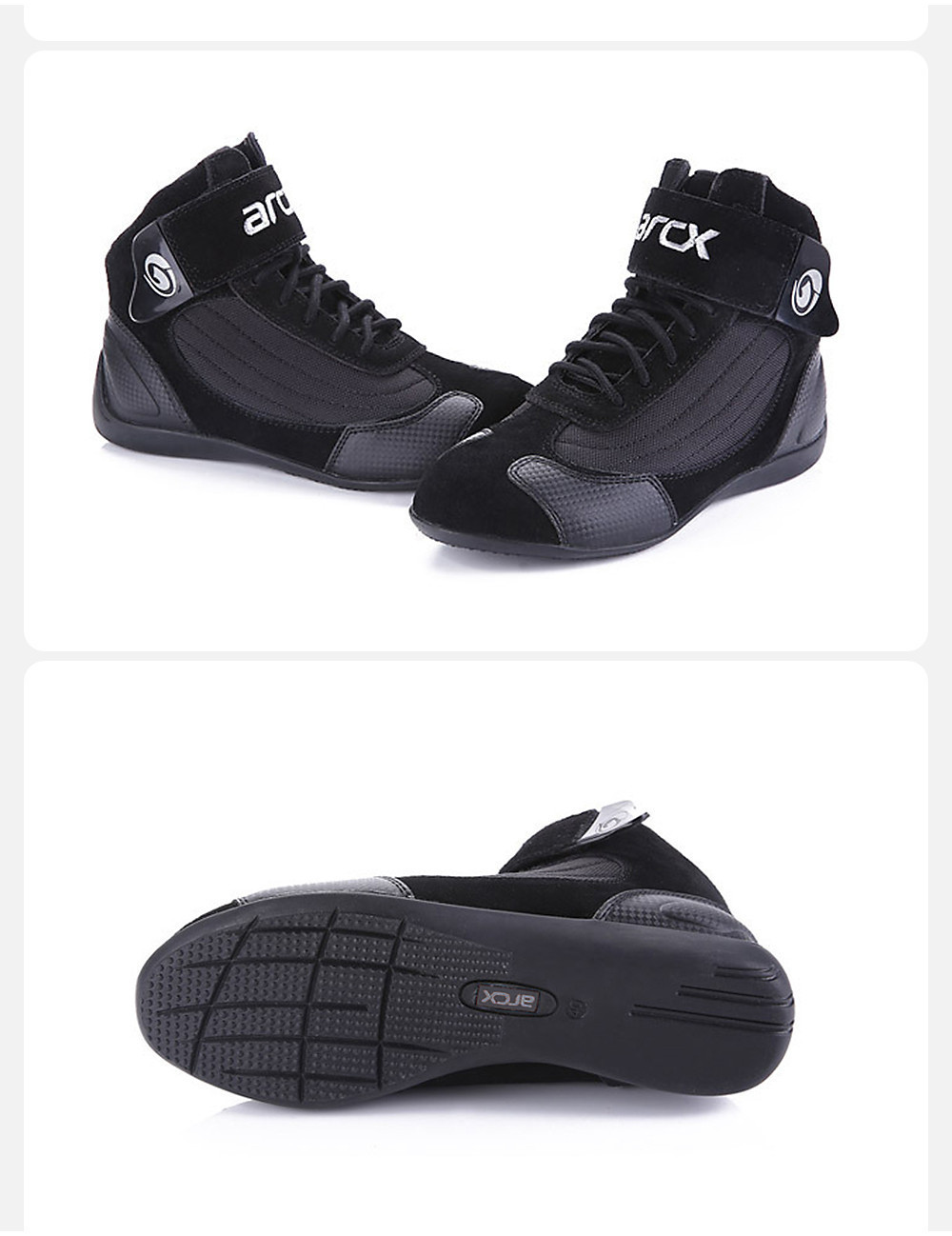 ARCX Motorcycle cow Leather Boots Motocross Off Road Protective boot ...