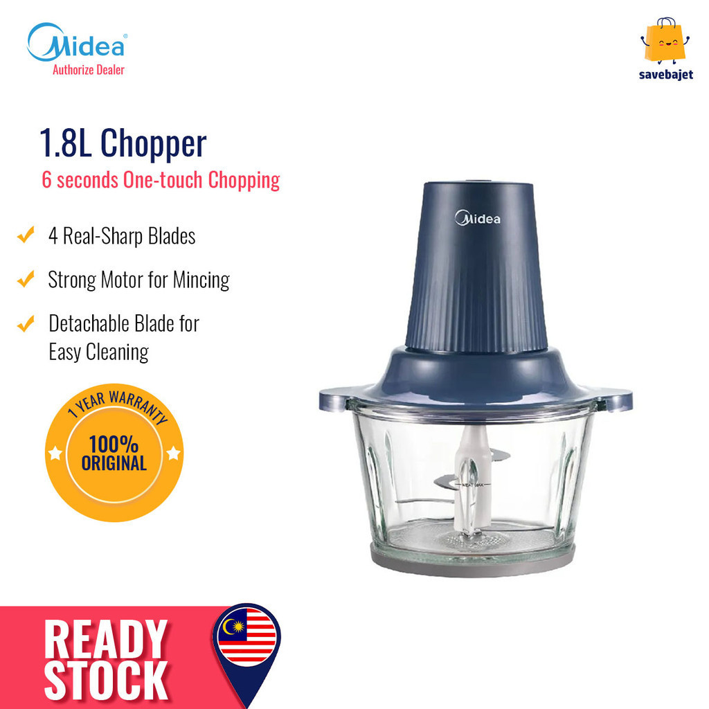 Midea Pengisar Chopper Elektrik Glass Jar Chopper (1.8L) MBC-JC11 ...