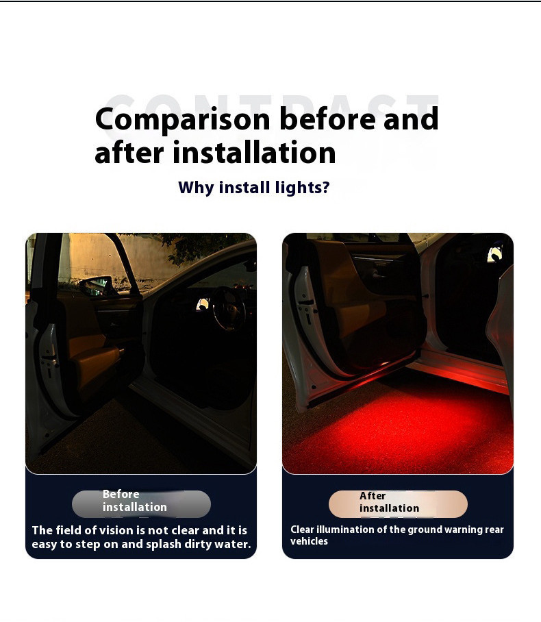 Car Warning Light Anti-collision and Anti-rear-end Collision Light ...