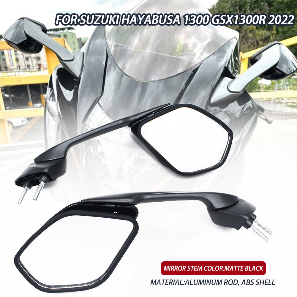 Motorcycle Left & Right Side Rear View Mirrors for Suzuki HAYABUSA 1300 ...