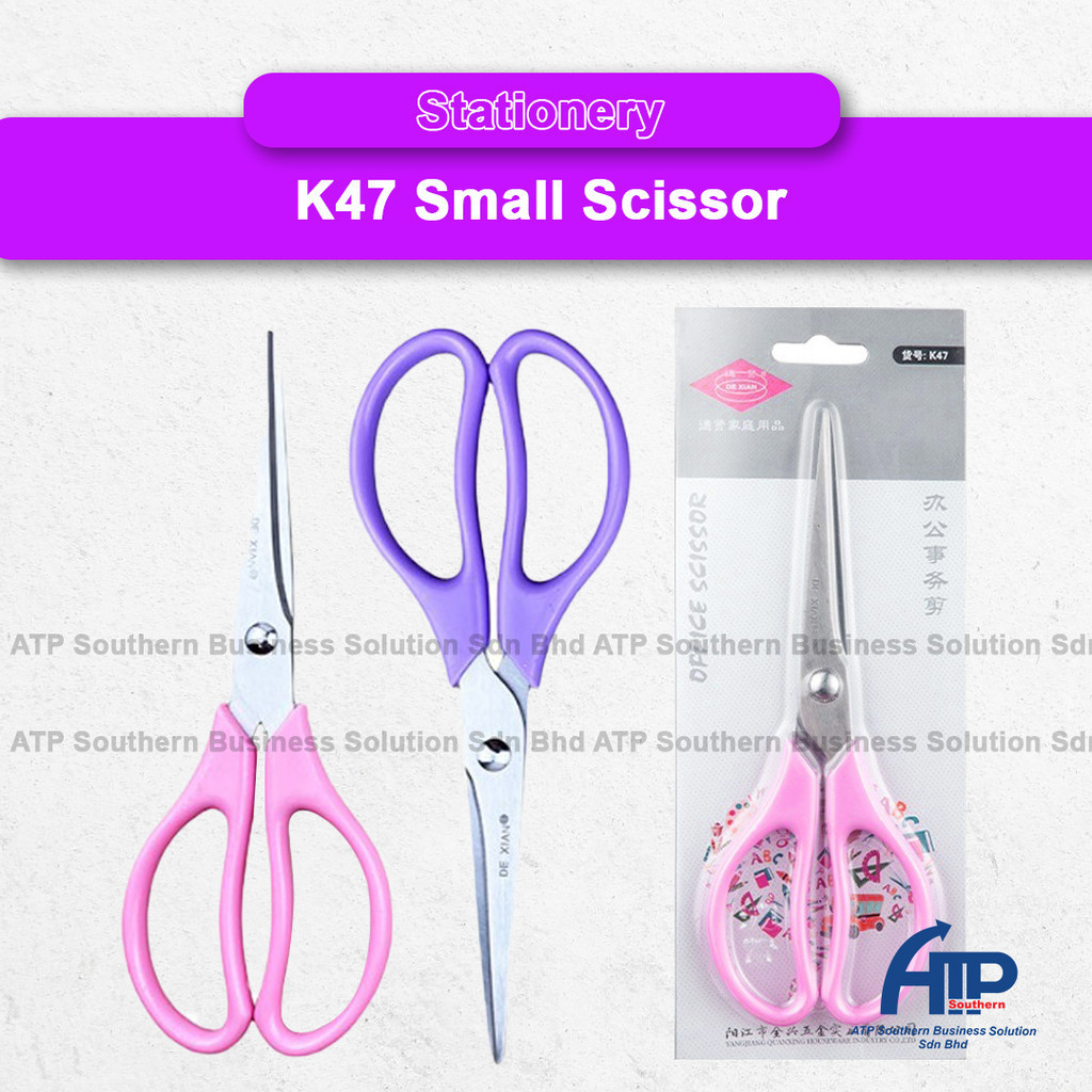 K47 Scissor Stainless Steel Student Scissor Gunting Cutter Stationery ...