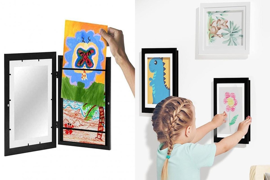 greensea| Flip Book Style Frame Wall-mounted Picture Display Wooden ...