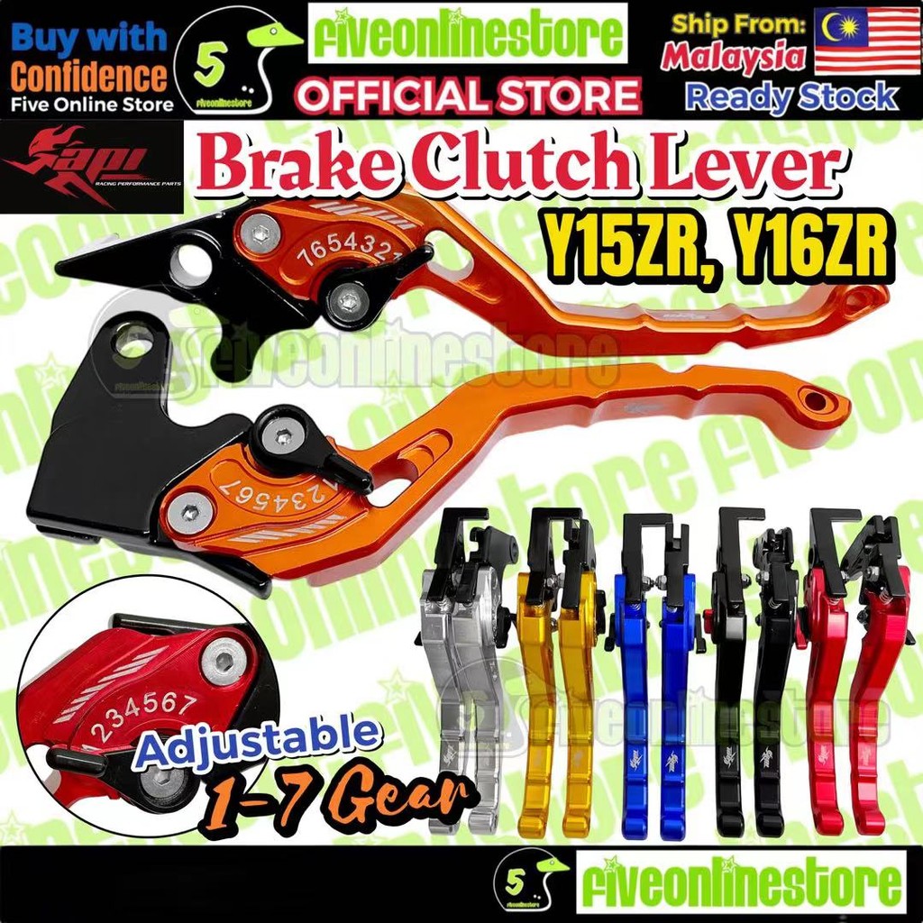 Api Technology Racing Brake Clutch Lever CNC Alloy Adjustable Y15ZR Y16ZR LC135 5S 125ZR Y15 Y16 ...