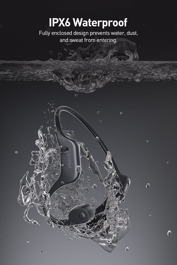 Philips Bone Conduction Headphones Noise Reduction Earphone for sport ...