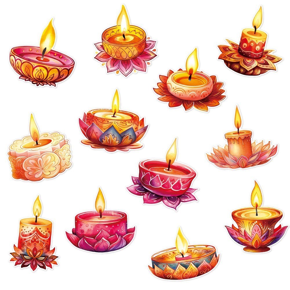 24pcs 2025 Diwali Decoration items Happy Deepavali Festival Decor ...