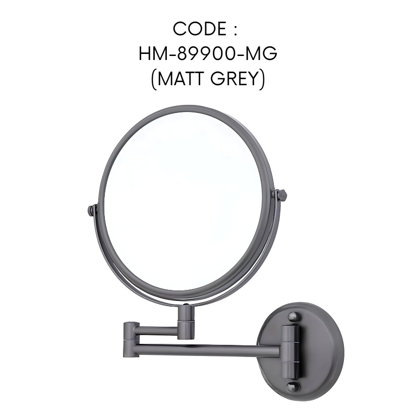 HEMOS 8" TWO-SIDE 360° SWIVEL WALL MOUNT FOLD 1X/3X MAGNIFY COSMETIC ...