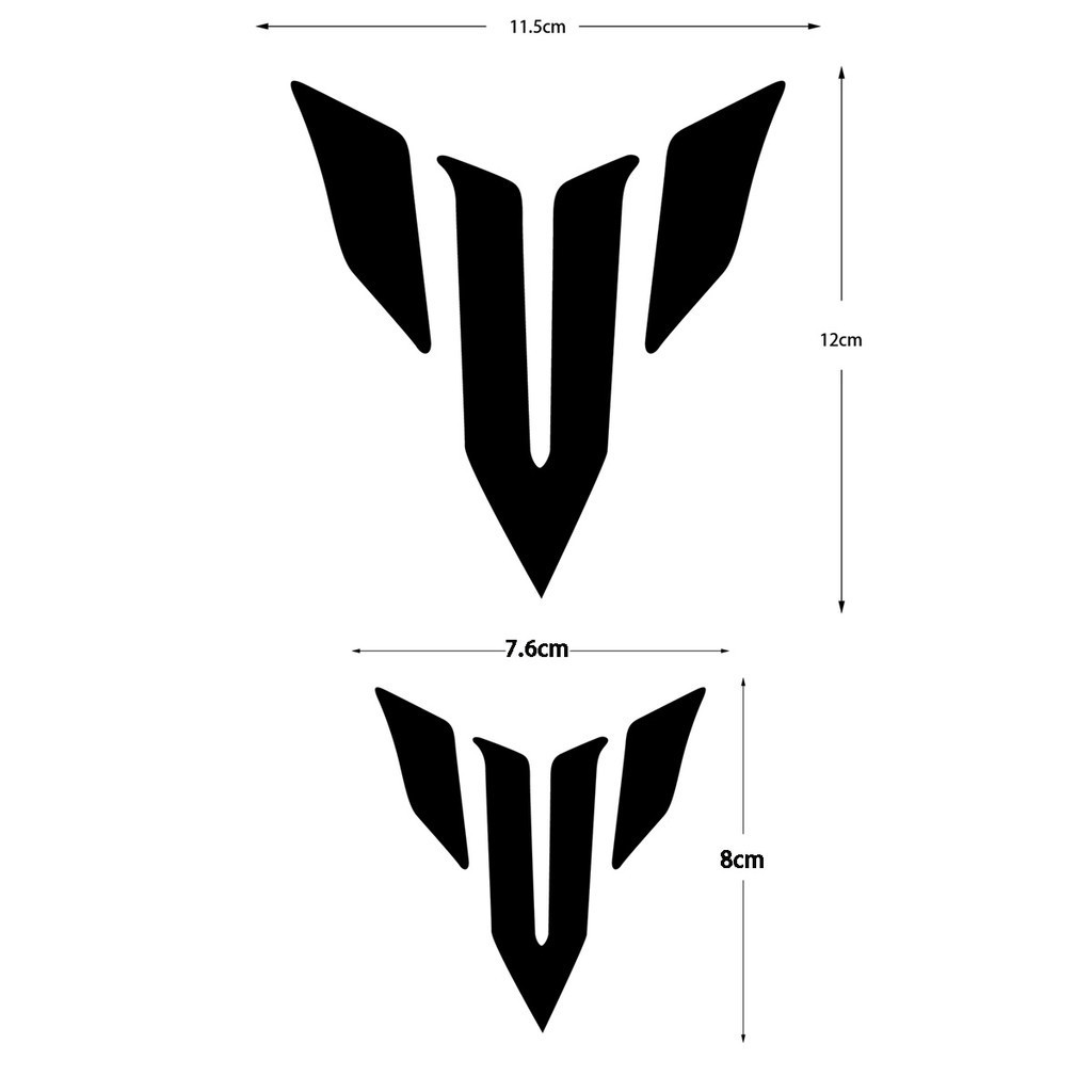 Yamaha MT Logo Sticker Motorcycle Helmet Body Decal for Yamaha MT03 07 ...