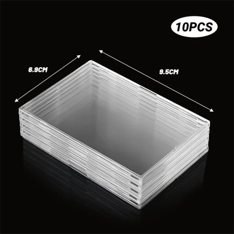10PCS Hard PC Card Holder - for Game Sports Animation Star Photo Card ...
