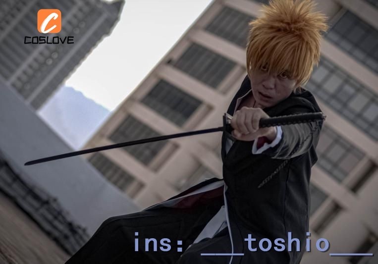 Anime Bleach Cosplay Costumes Ichigo Kurosaki Hollow Mask Men Ichigo ...
