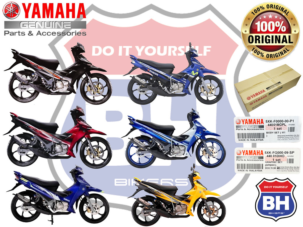 [HLY + TAMPAL] YAMAHA Y125ZR 125ZR COVERSET BODY COVER SET + STICKER ...