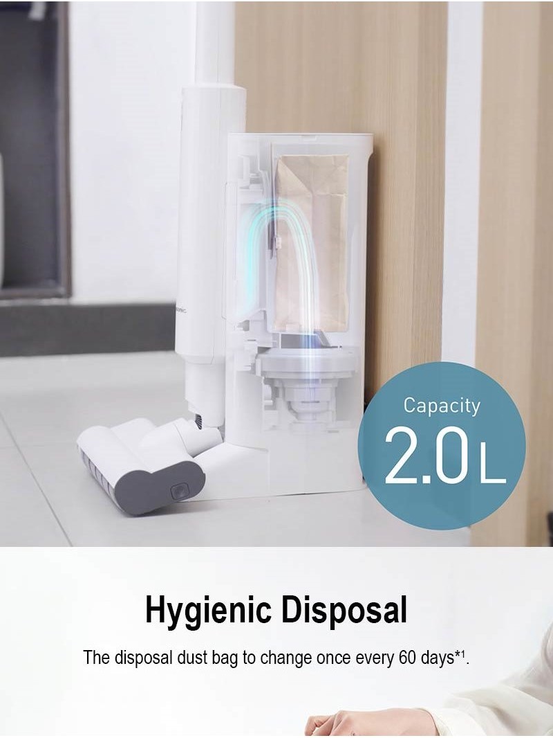 Panasonic All In One Clean Dock Stick Vacuum Cleaner MC-KC1W247 HA7 ...