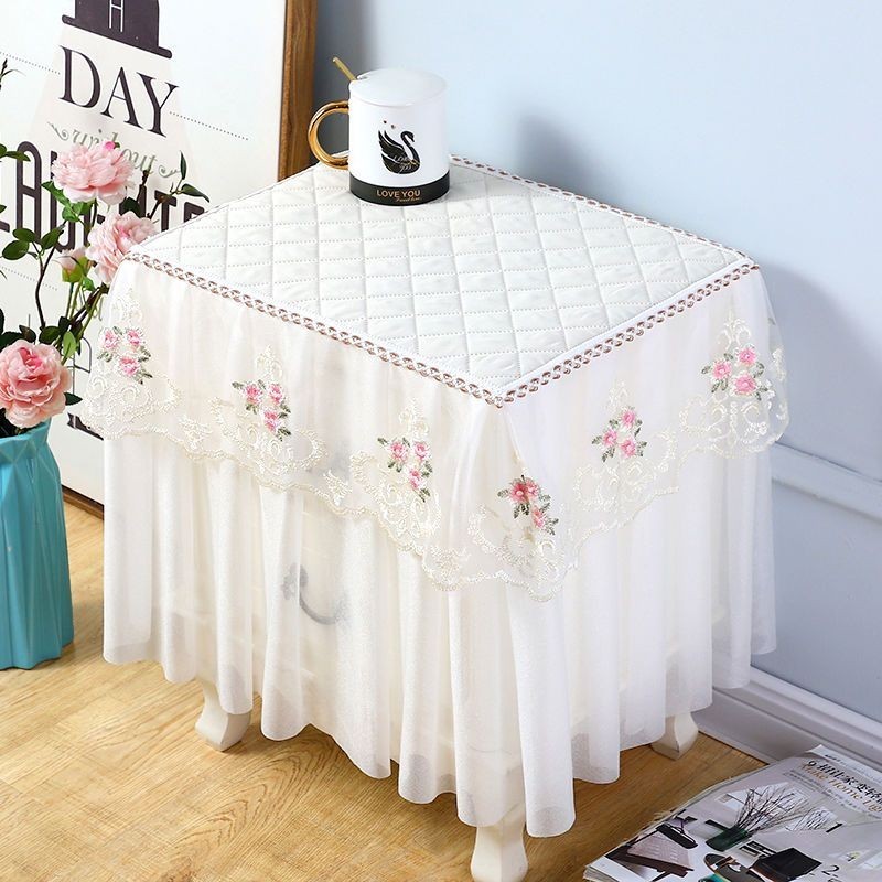 Bedside Table Cover Cloth Anti Slip and Dustproof Bedroom Bedside Table ...