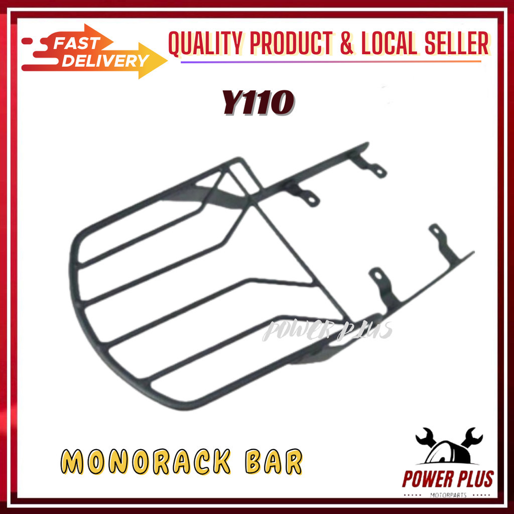 Yamaha Y110 SS SS110 Y110SS SS1 SS One Mono Rack Monorack Bar Rear Top Box Carrier Besi Belakang ...