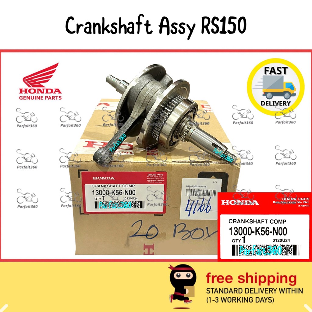 13000-K56-N00 HONDA RS150 V1 V2 Crankshaft Assy / Crank Shaft 100% ...
