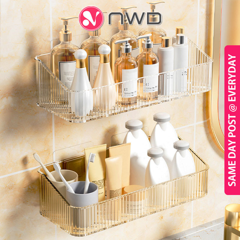 𝗣𝗨𝗡𝗖𝗛 𝗙𝗥𝗘𝗘 》Multipurpose Bathroom Wall Mounted Storage Toilet Shelf ...