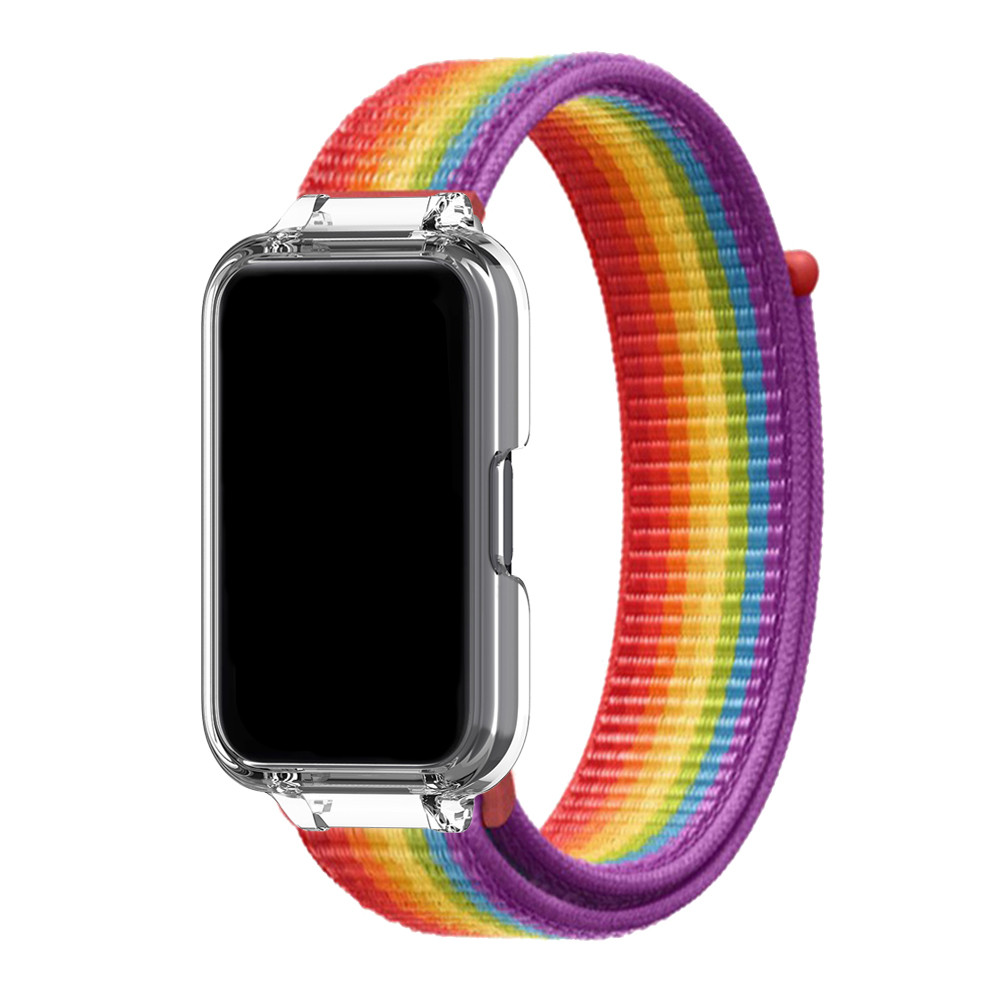 Nylon Loop Strap with PC Case For Huawei Band 10 / 9 / 8 / 7 / 6 / 6 ...