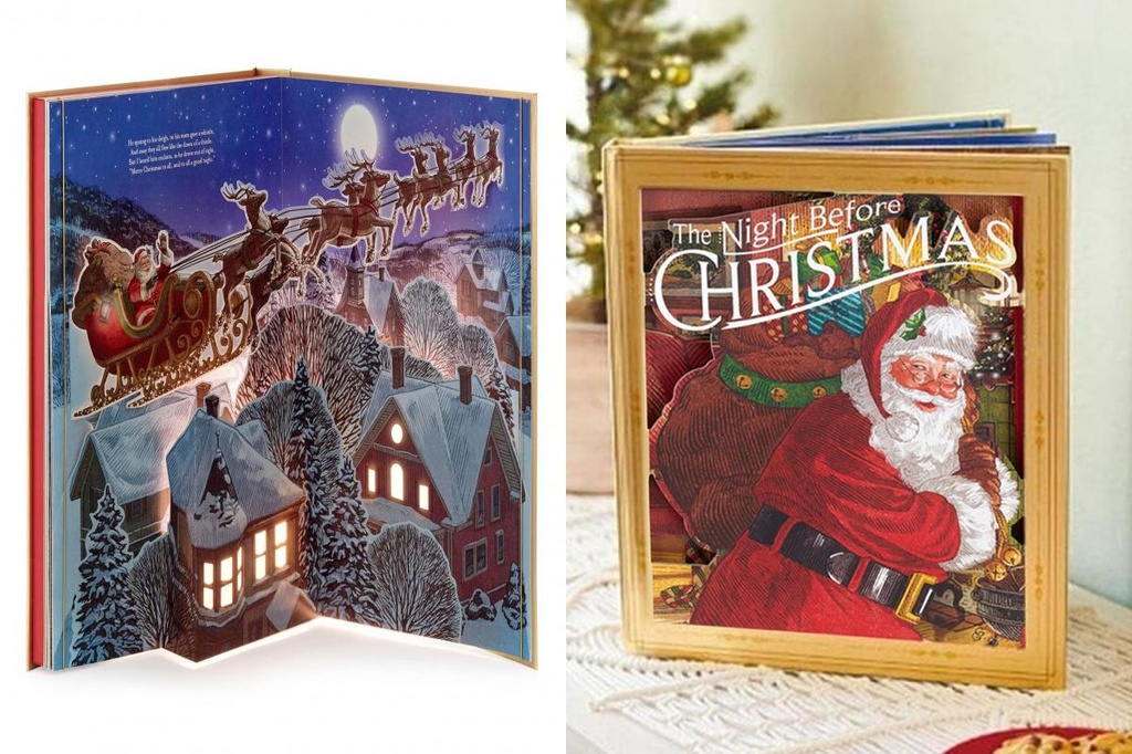 Holiday-themed Pop-up Book Light-up Christmas Storybook for Kids ...
