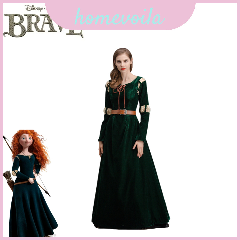Merida Brave Princess Dress Soft And Comfortable For Cosplay And Play ...