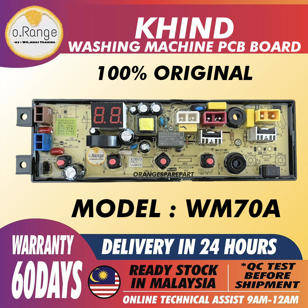 (100% ORIGINAL) WM70A KHIND WASHING MACHINE PCB BOARD / CONTROL BOARD ...