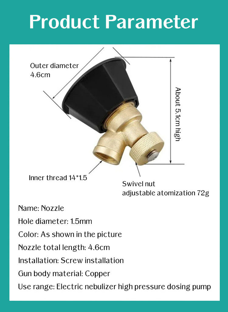 【Large spraying area】Black cyclone high pressure atomizer/high-pressure ...