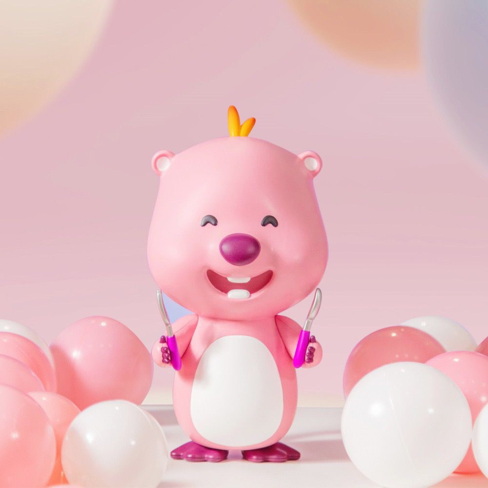 Gelas Beaver hadiah Cup warna merah jambu loopy | Shopee Malaysia