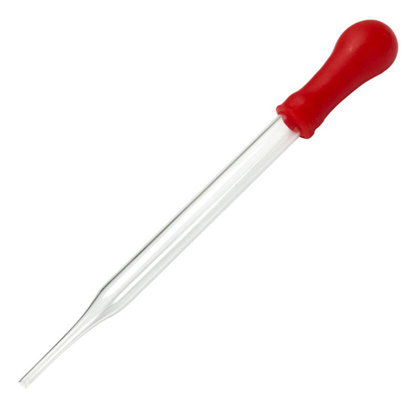 10 Glass Test Tubes with Red Pipette, Frameless Laboratory Transparent ...