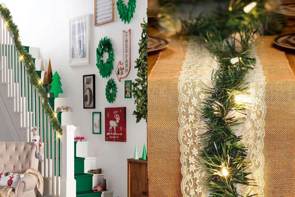 huangyan| Timer Function Garland Waterproof Garland Led Lighted ...