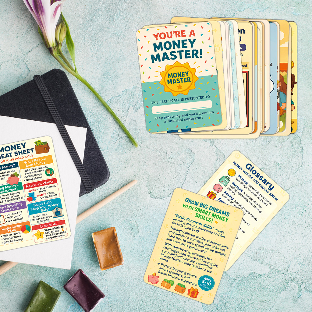25pcs Financial Literacy Skills Cards Set – Budgeting, Saving, Smart ...