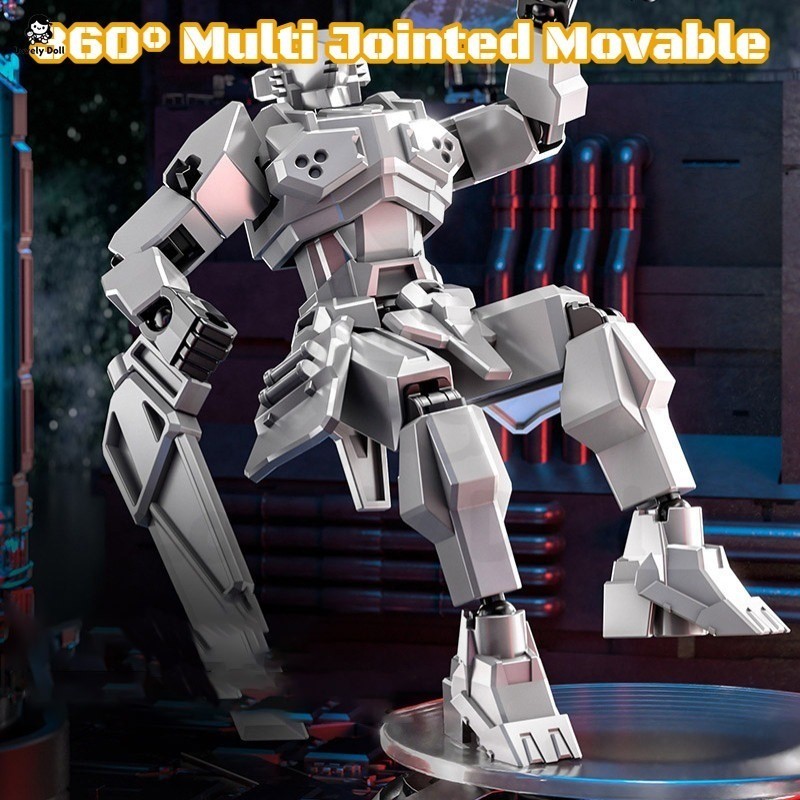 3D Action Figure Dummy Lucky 13 Movable Robot Model Kids DIY Handmade ...