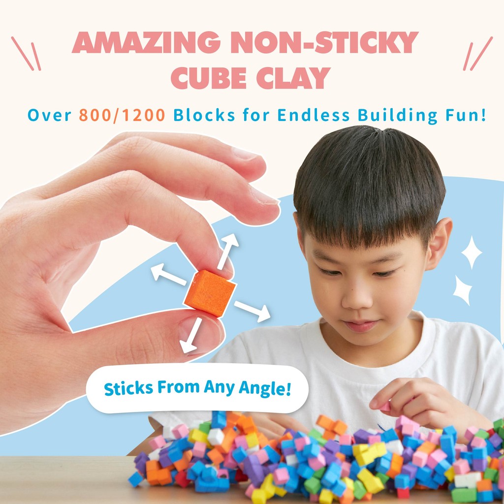 Mamayo Pixel Clay Series, sensory play, clay for kid, non-toxic clay ...