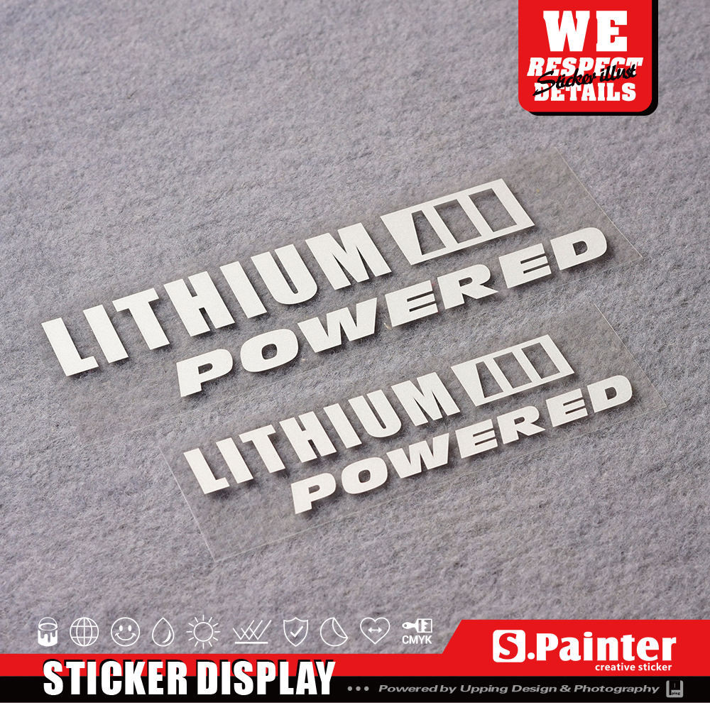 Ready Stock ** Electric Vehicle Pure Electric Sticker Lithium Battery ...