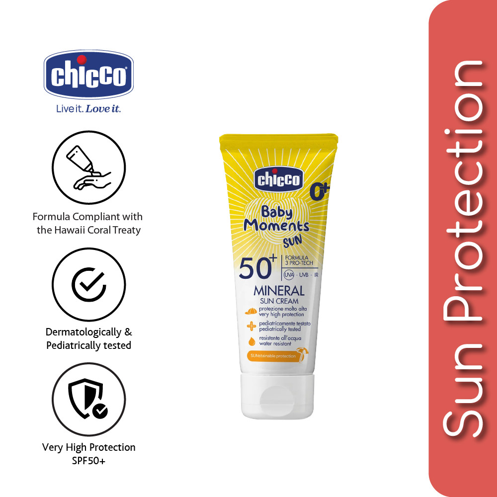 Chicco Baby Moments Mineral Sun Cream SPF50 (75ML) | Shopee Malaysia