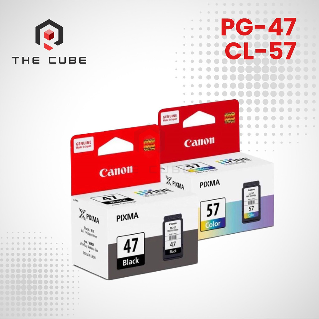 Original Ink Canon PG47 PG-47 / CL57 CL-57 for E400 E410 E460 E470 E480 ...
