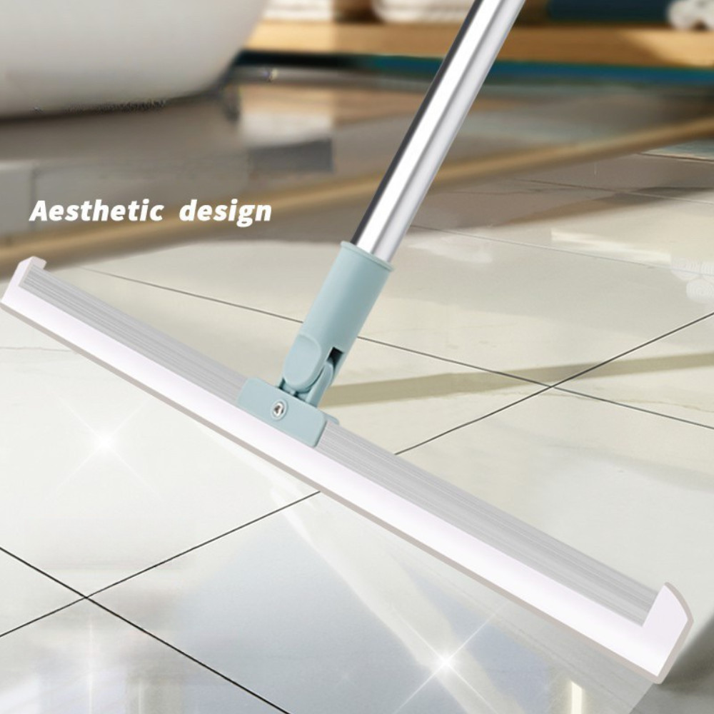2-in-1 Broom Floor Glass Window Tiles 180° Rotatable Silicone Magic ...