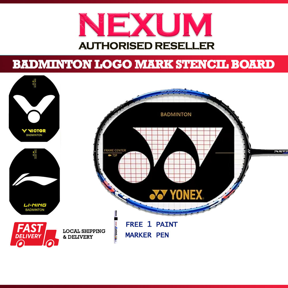 Badminton racket LOGO Card Tennis raket LOGO Mark Stencil Board String Logo Victory reket ...