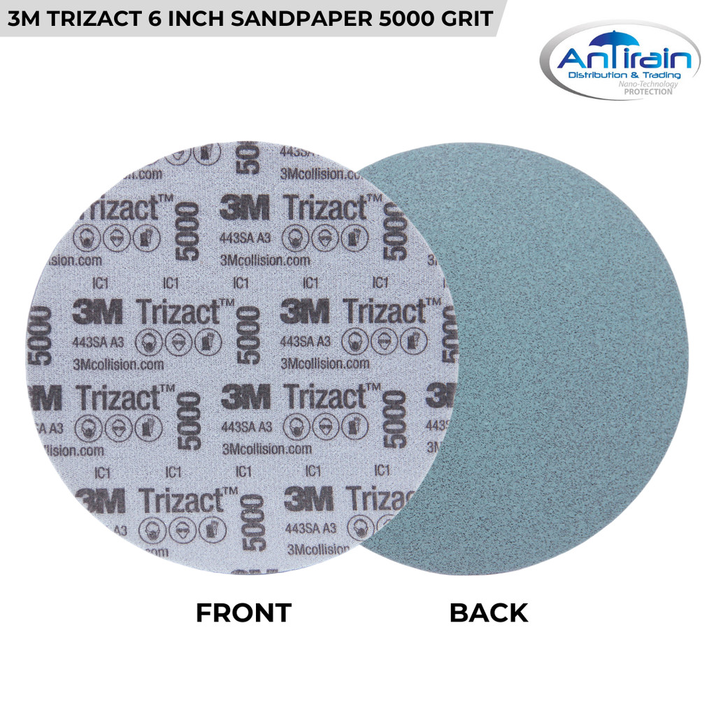 3M TRIZACT 6 INCH SANDPAPER 5000 GRIT | Shopee Malaysia