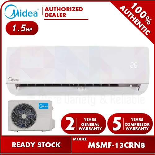 Midea 1.5HP | R32 Non Inverter Air Cond / Air Conditioner MSMF-13CRN8 | Shopee Malaysia