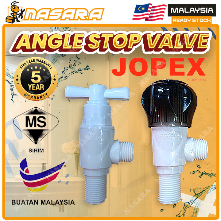 Nasara JOPEX 15mm PVC WC Control Valve With Round / Tee Handle Right ...