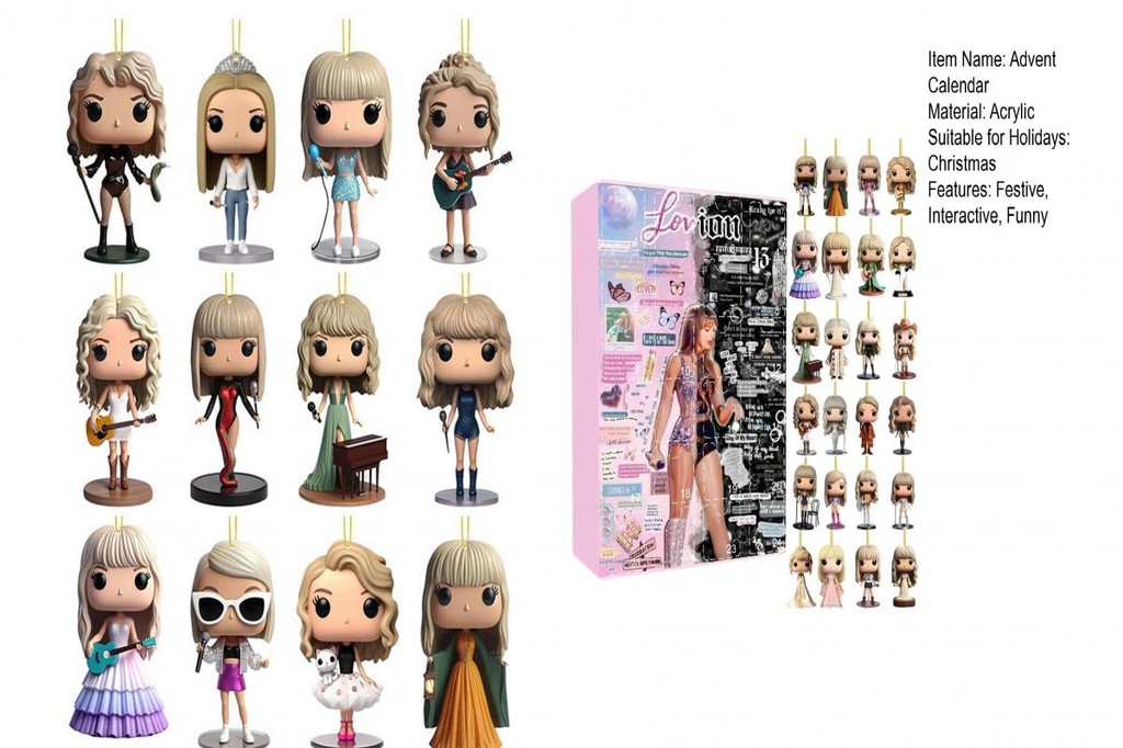 Advent Calendar with Surprises Holiday Ornament Set 2024 Christmas ...